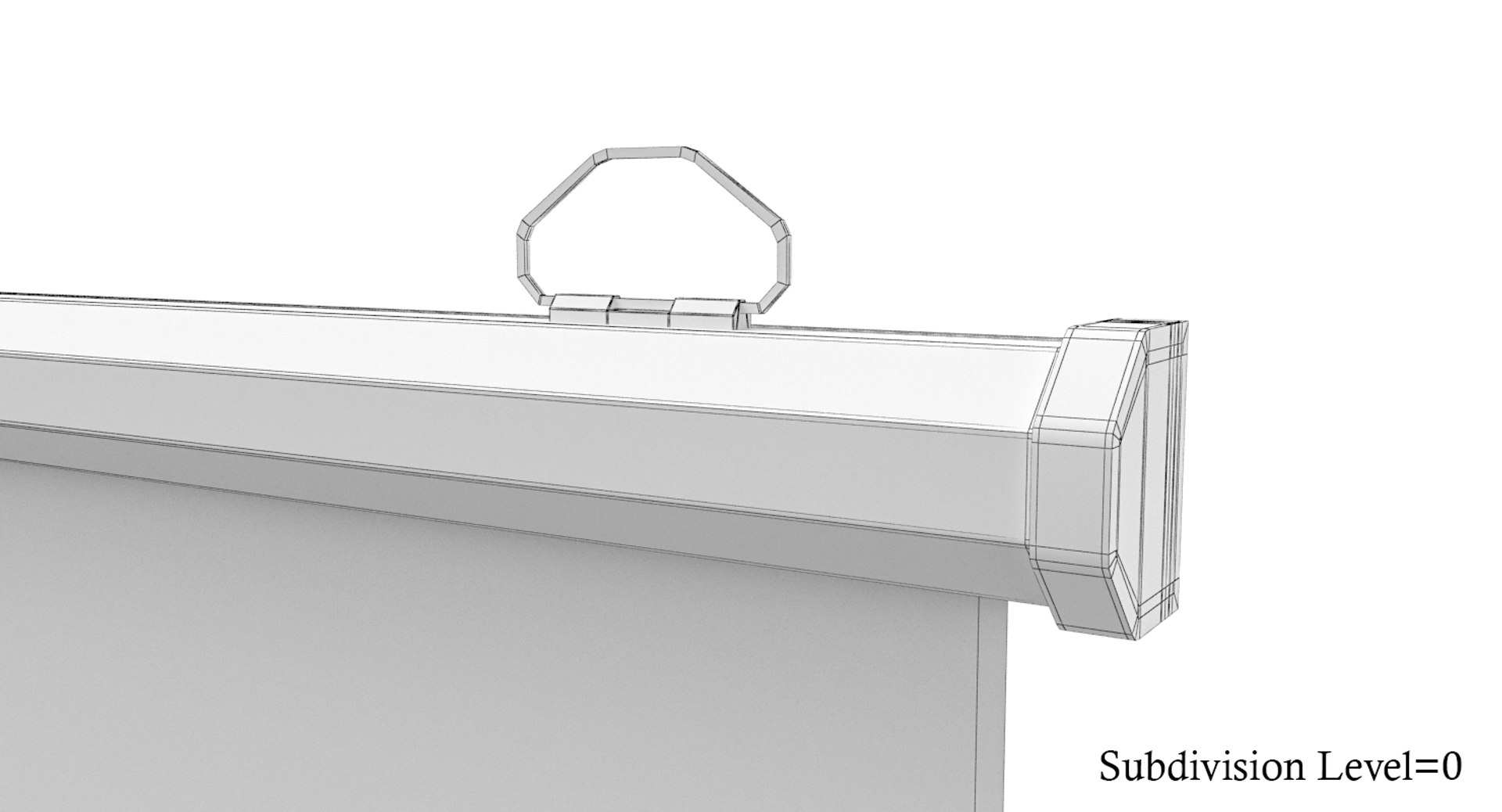 Projector Screen 3D Model - TurboSquid 1431527
