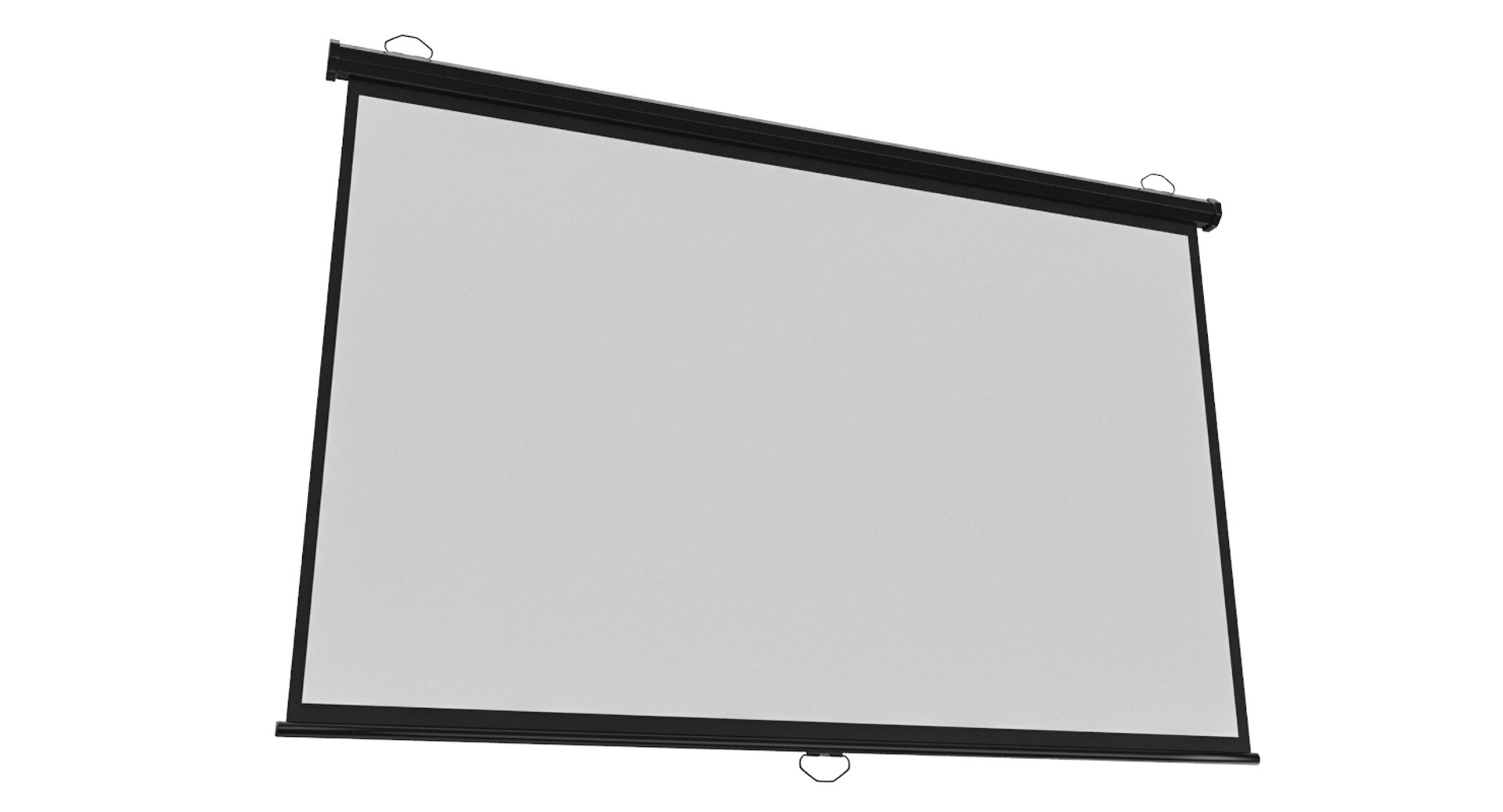 Projector Screen 3D Model - TurboSquid 1431527