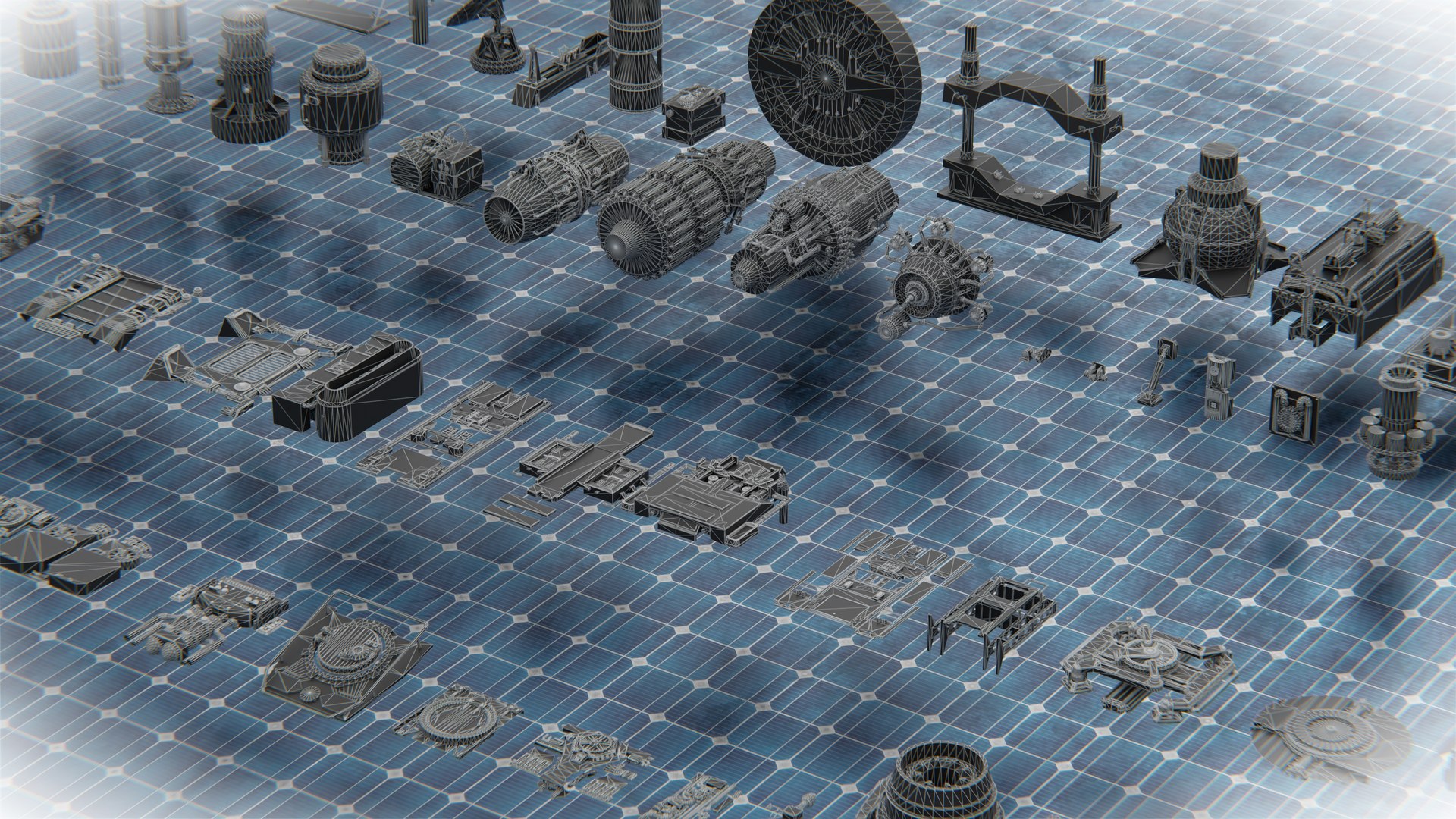 Scifi Various Kitbash 3D model - TurboSquid 2137286