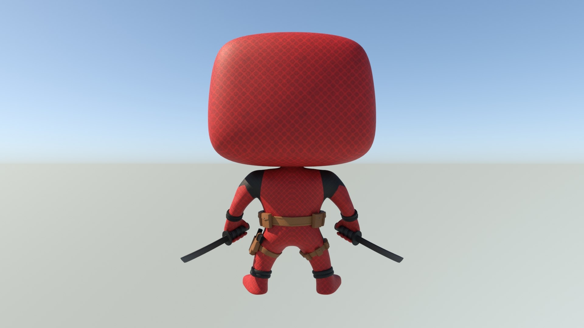 Deadpool Funko Pop Style Model - TurboSquid 1761697
