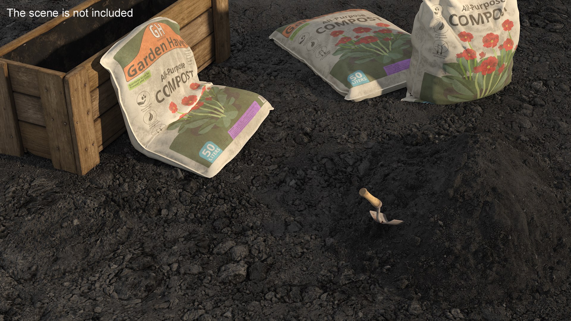 3D Realistic Fertile Soil Square - TurboSquid 2373266