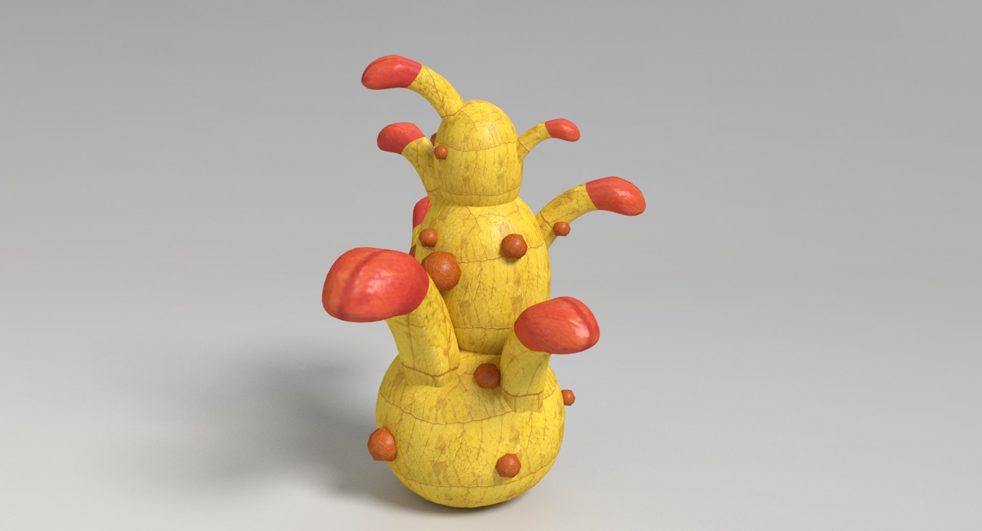 3d alien plant model
