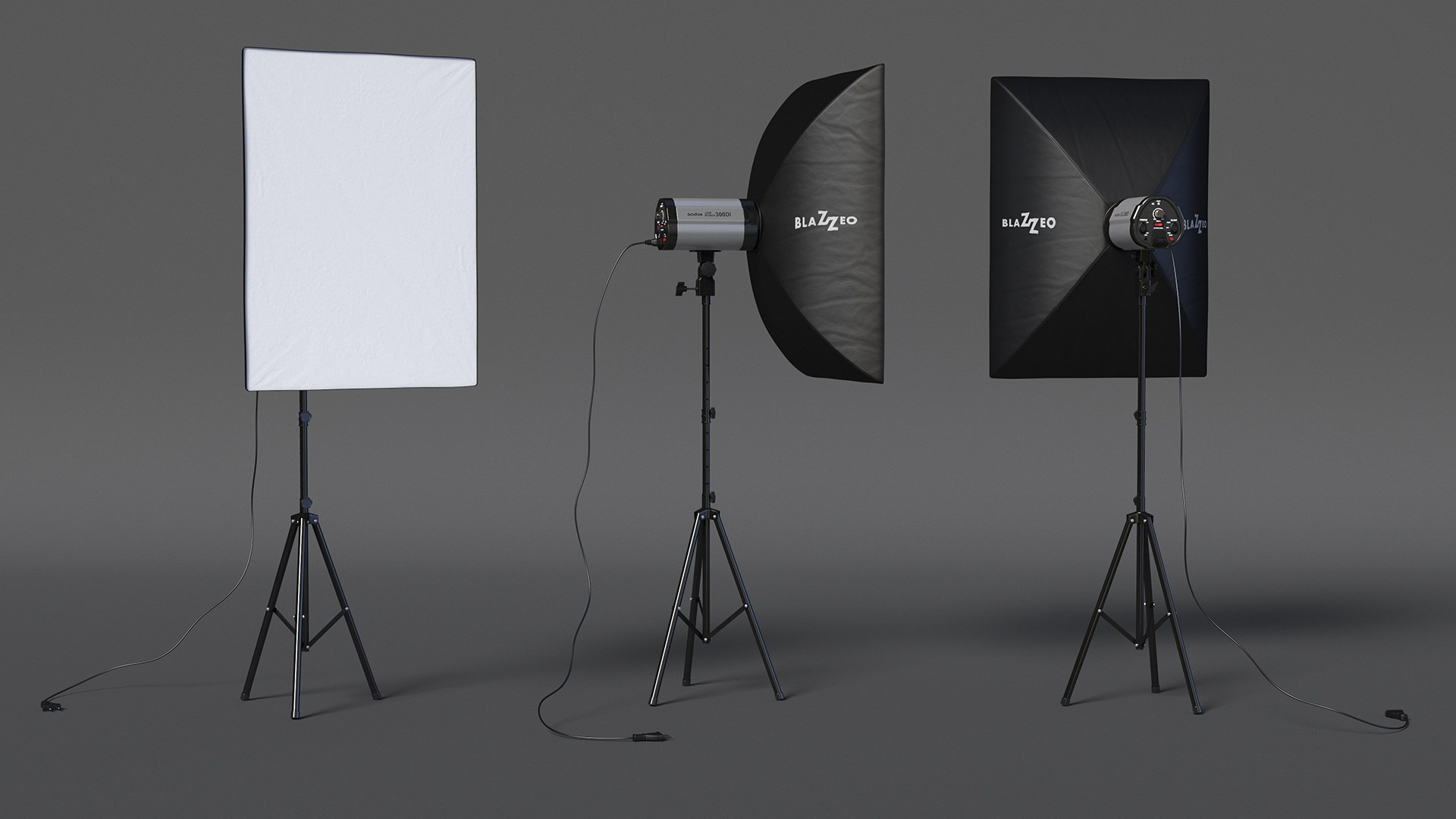 Professional Studio Softbox Light Model - TurboSquid 2279737