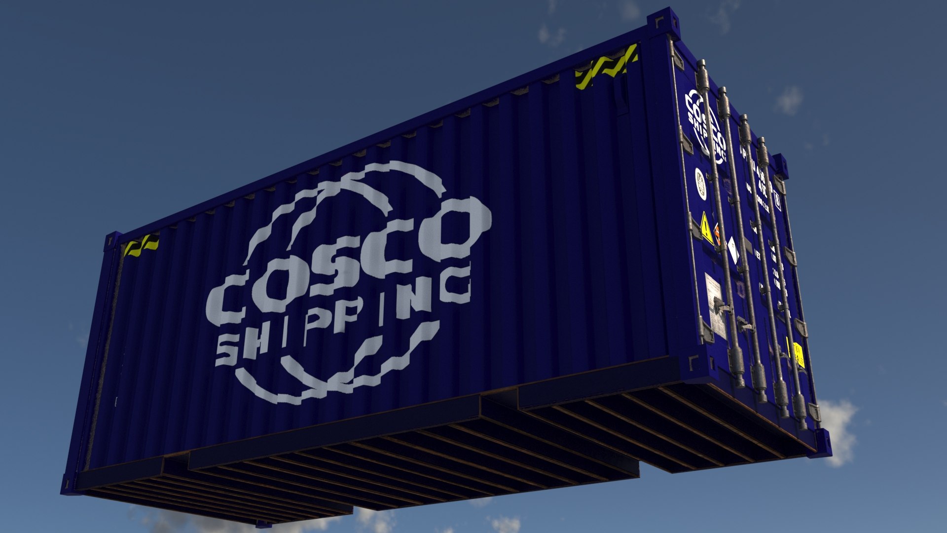 3D Shipping Container Cosco Model - TurboSquid 1494861