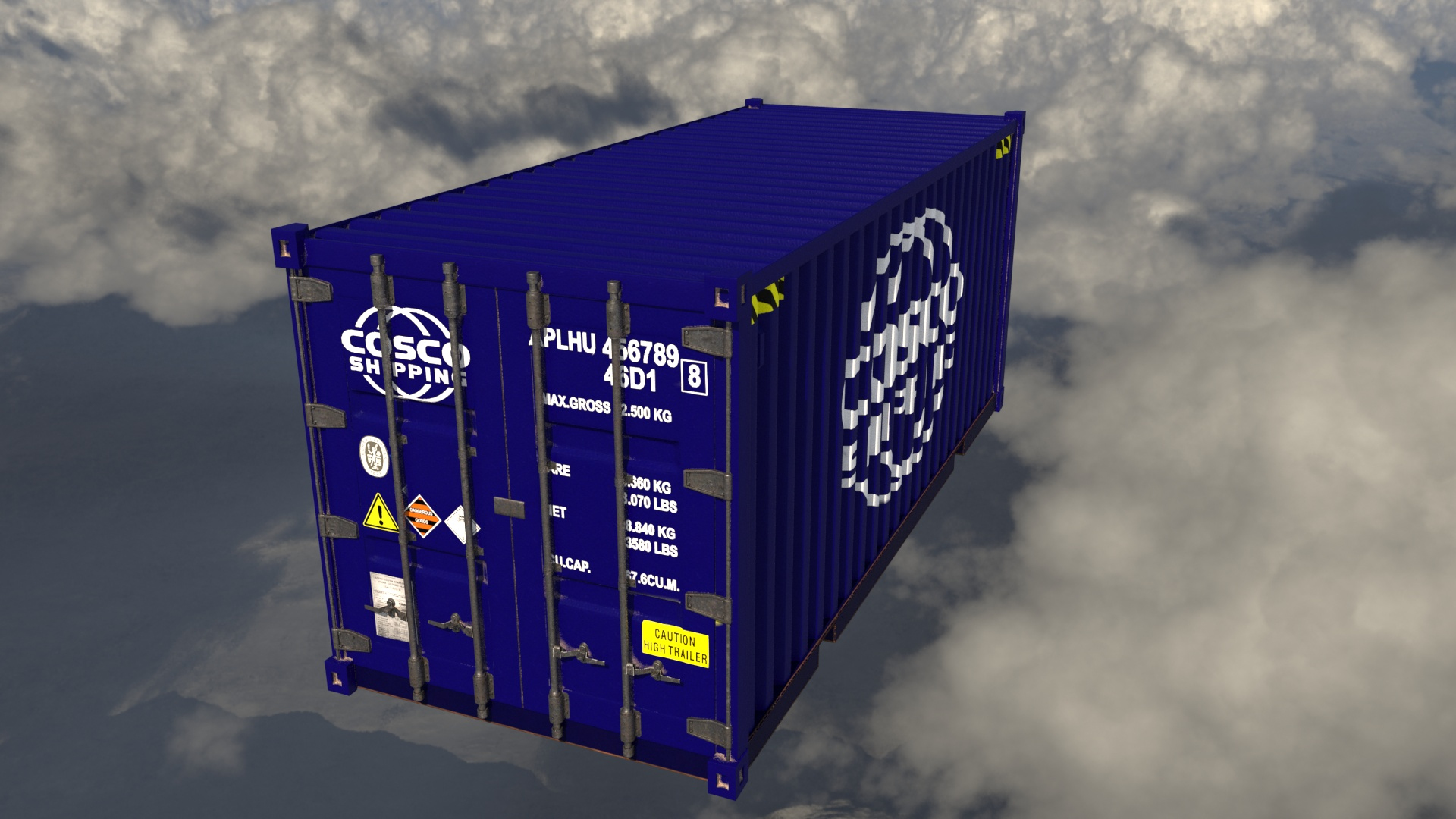 3D Shipping Container Cosco Model - TurboSquid 1494861