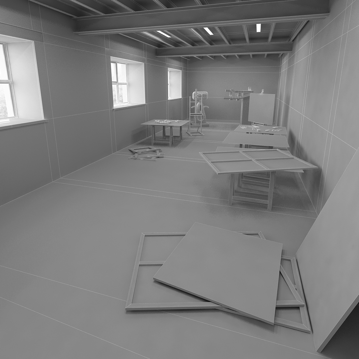 3ds max atelier paint work