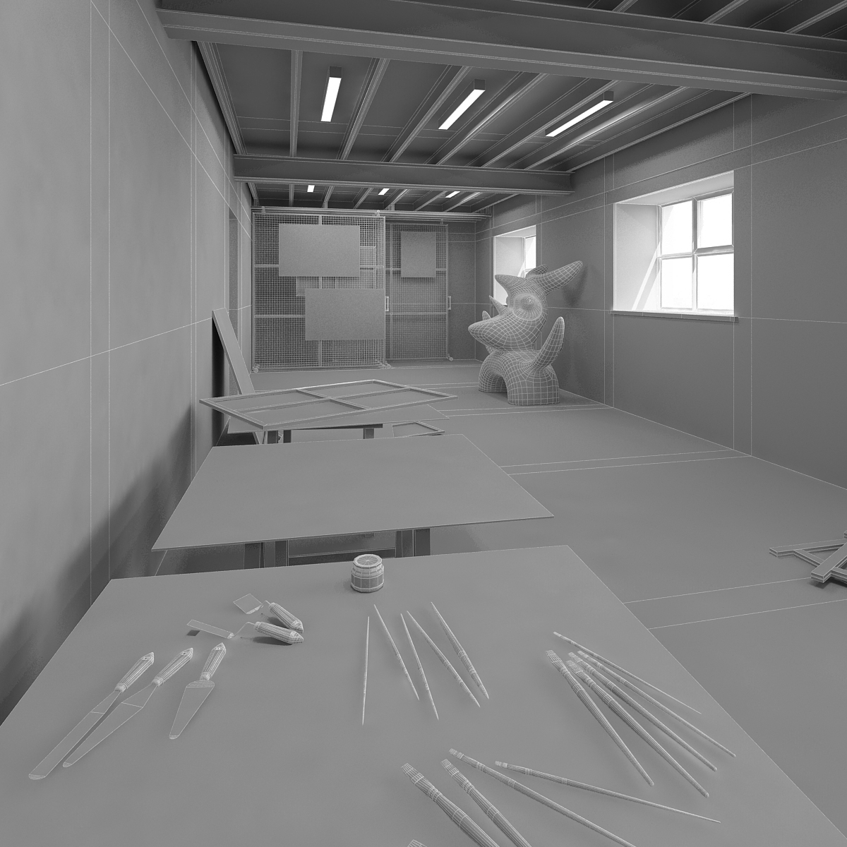 3ds max atelier paint work