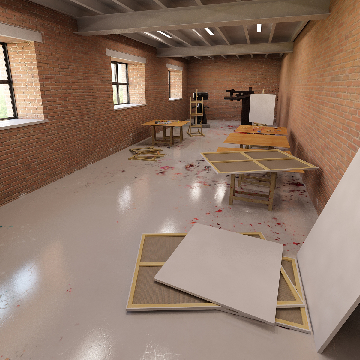3ds max atelier paint work