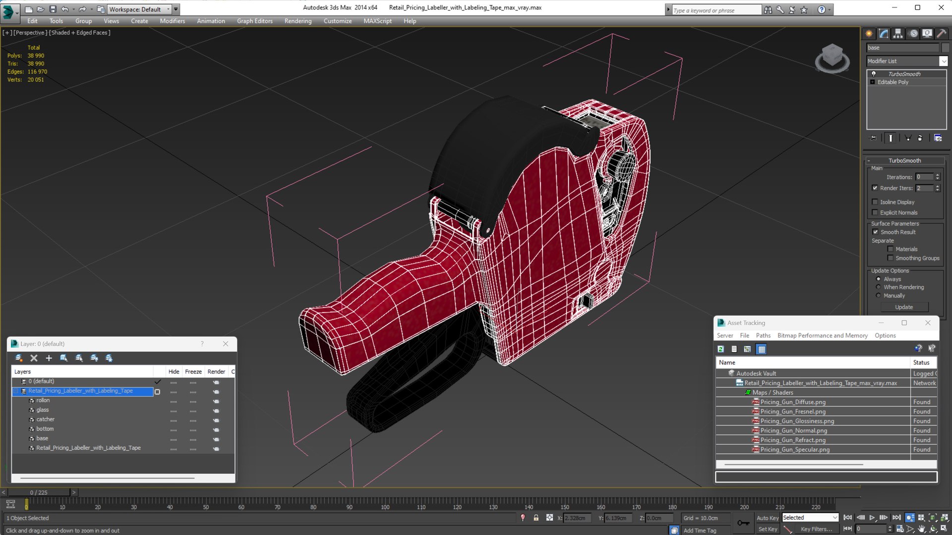 Retail Pricing Labeller With Labeling Tape 3D Model - TurboSquid 2101392