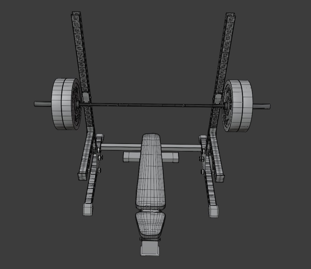 3D Barbell Rack Stand Model - TurboSquid 1911400