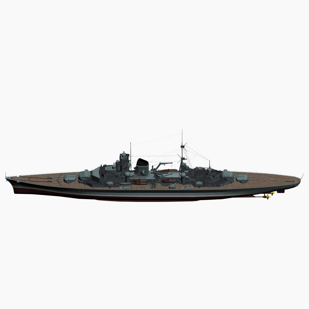 3ds Max Heavy Cruiser Tallinn Ww2