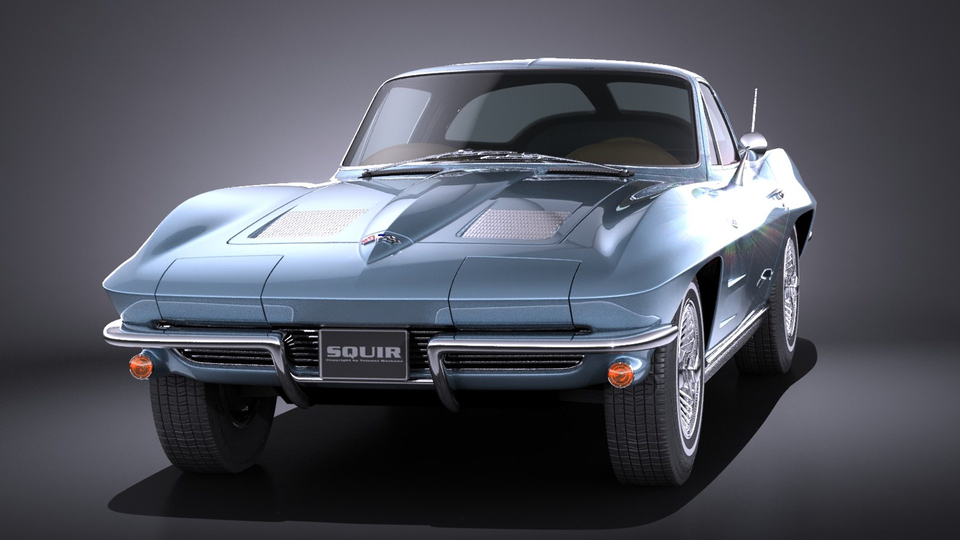 Chevrolet Corvette C2 3d Model
