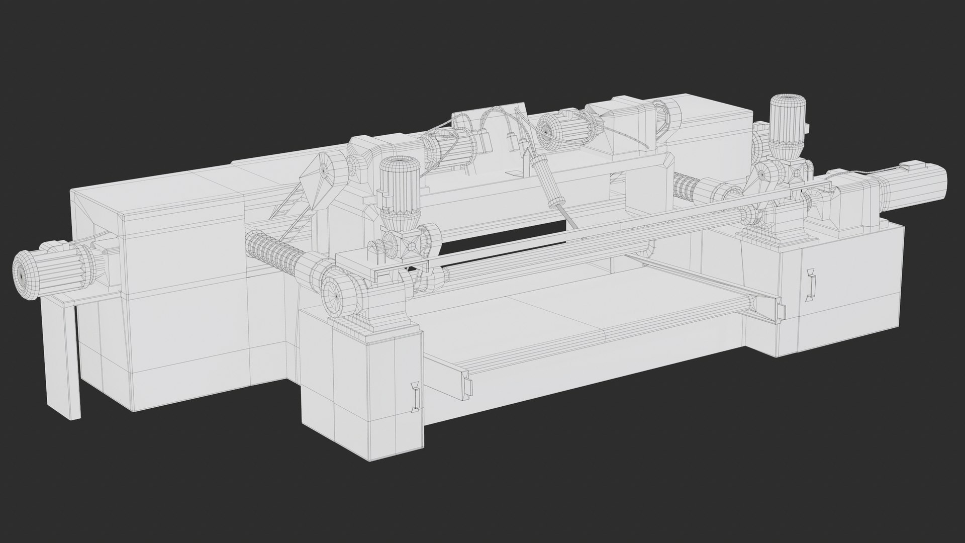3D Industrial Machine For Cutting And Trimming Wood For Processing Logs ...