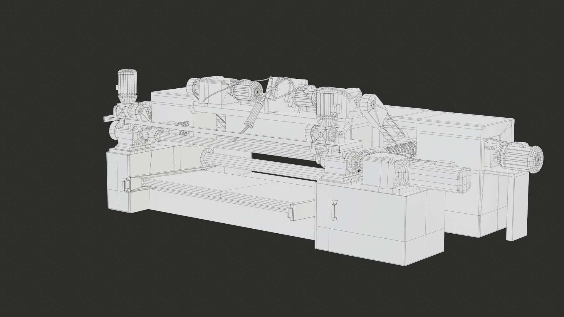 3D Industrial Machine For Cutting And Trimming Wood For Processing Logs ...