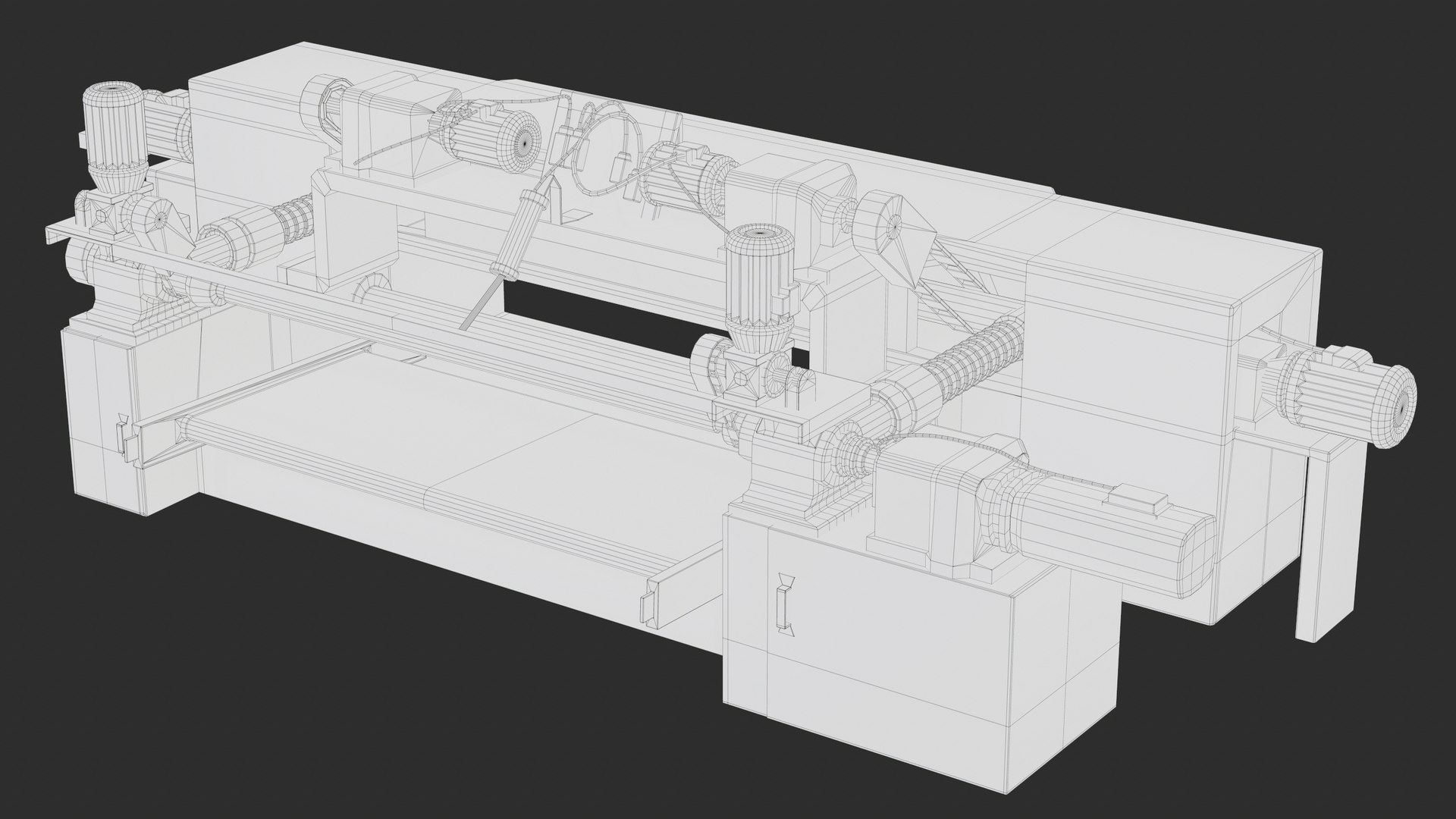 3D Industrial Machine For Cutting And Trimming Wood For Processing Logs ...