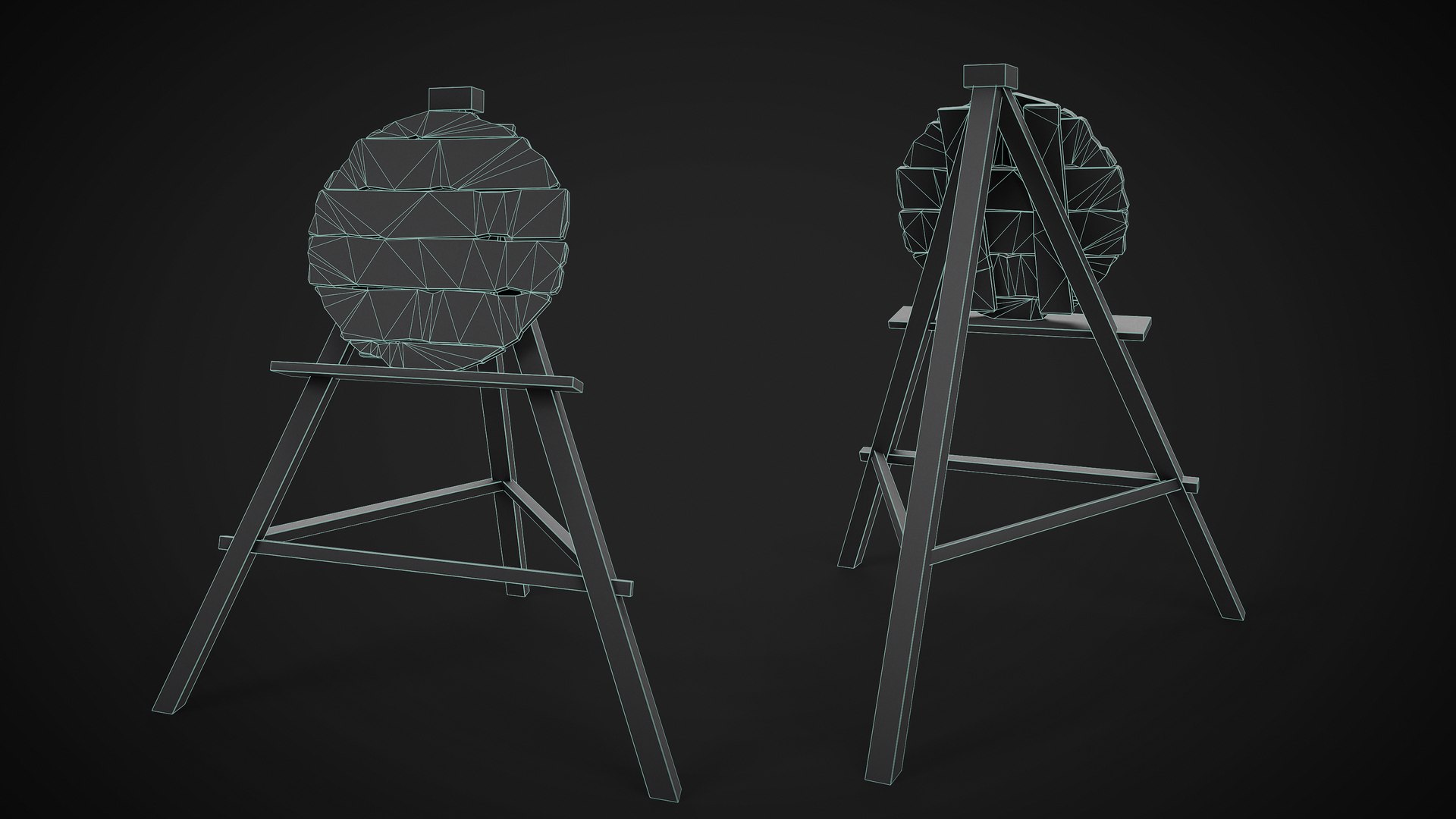 Set Of 3 Medieval Training Wooden Targets 3D Model - TurboSquid 2135286