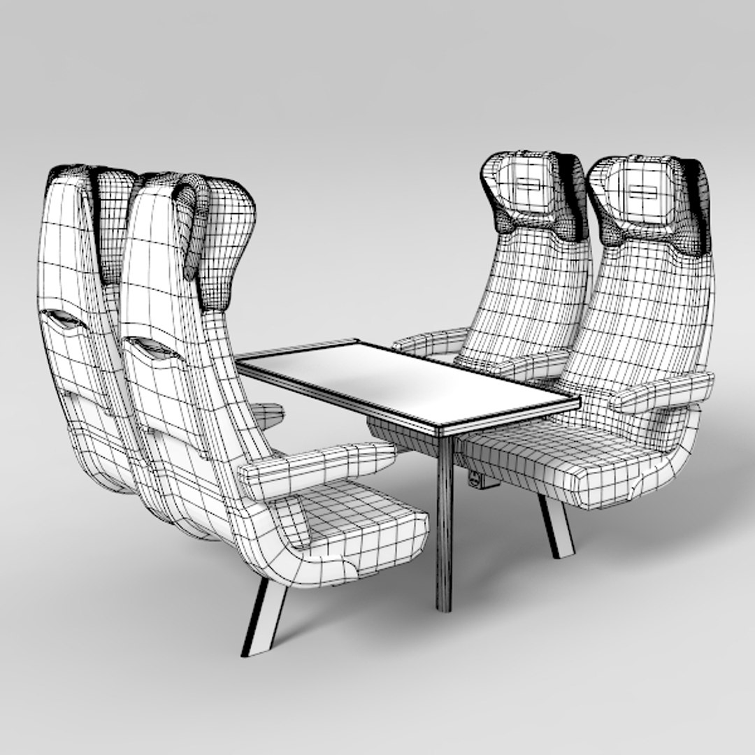 3d Train Seat