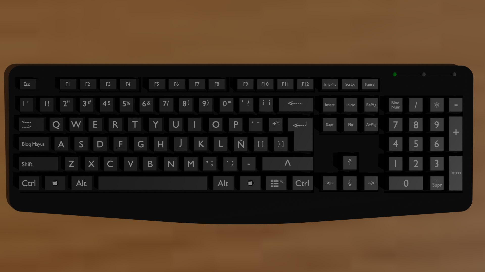 Rgb Keyboard 3d Model Turbosquid 1974185