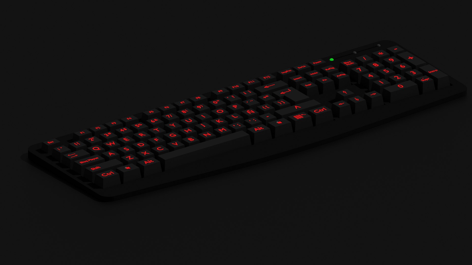 Rgb Keyboard 3d Model Turbosquid 1974185