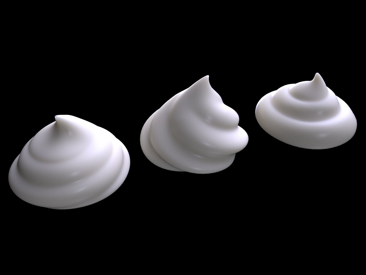 Whipped Cream Model - TurboSquid 2144075