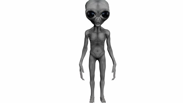 Grey alien remastered area-51 3D model - TurboSquid 1255670