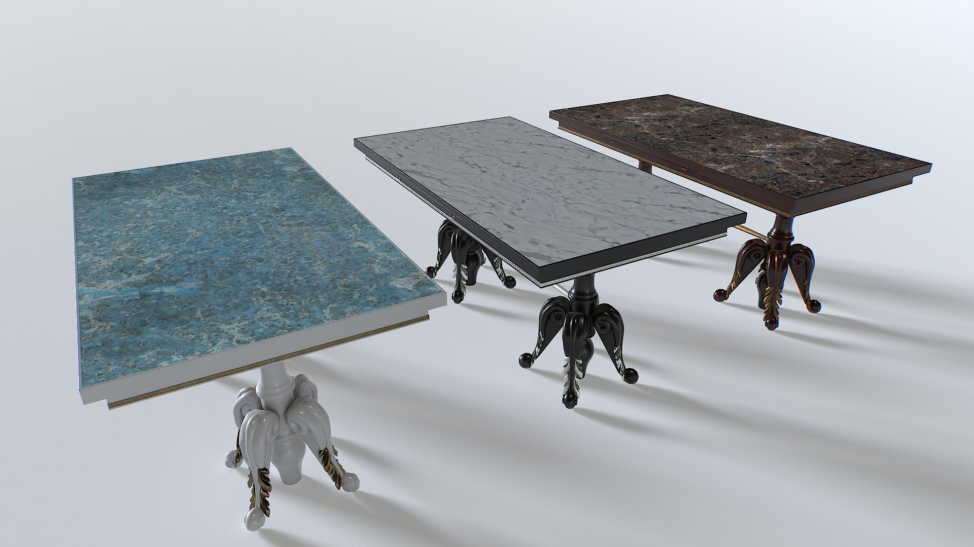 3D Model Classic Table 3 - TurboSquid 2210317