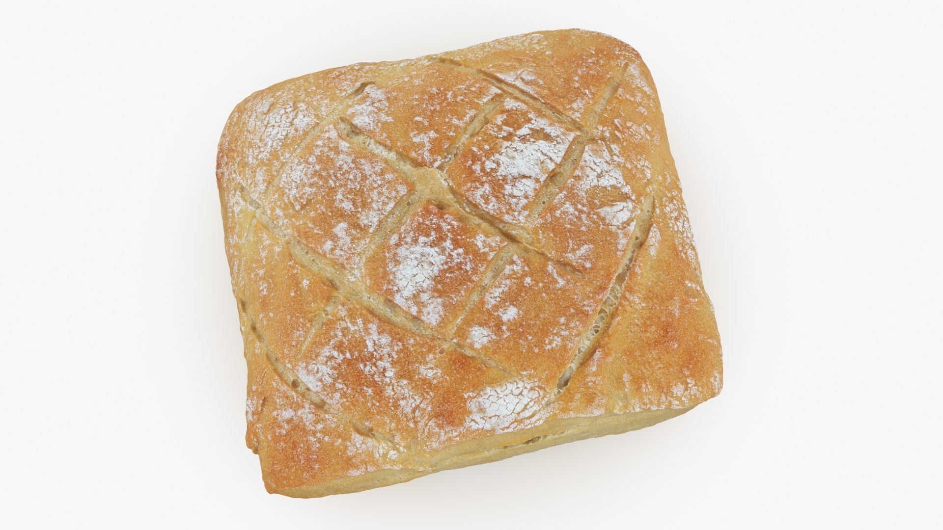 Bread Square 3D Model - TurboSquid 2317519