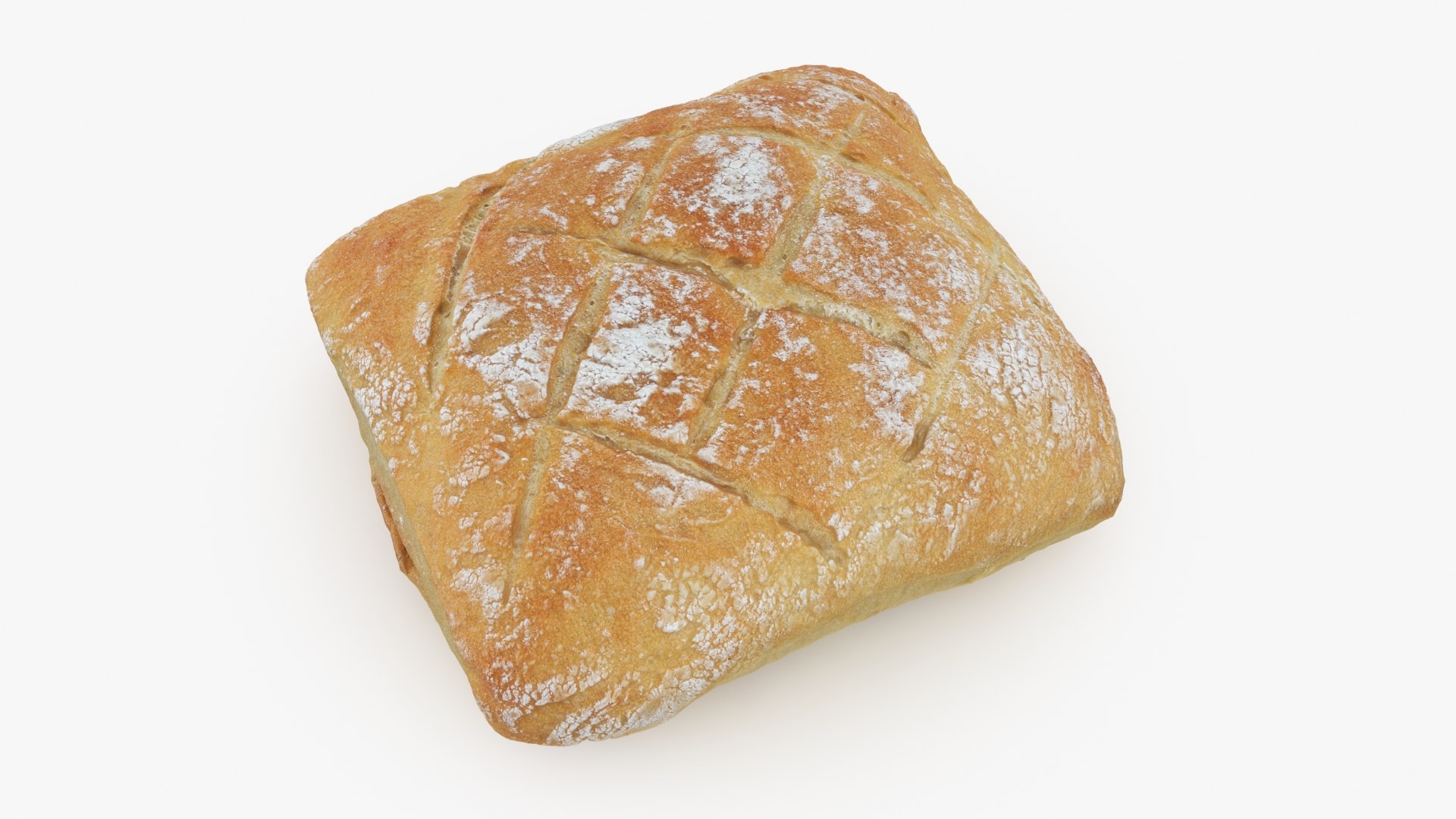 Bread Square 3D Model - TurboSquid 2317519