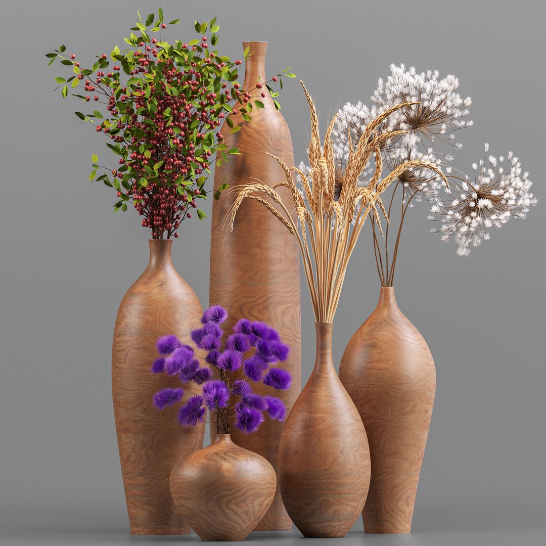 3D Dry Flower Set01 Model - TurboSquid 2028035