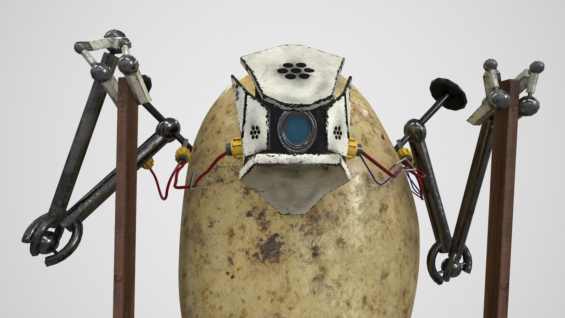 3D Robot Potato Stilts Model - TurboSquid 1470962