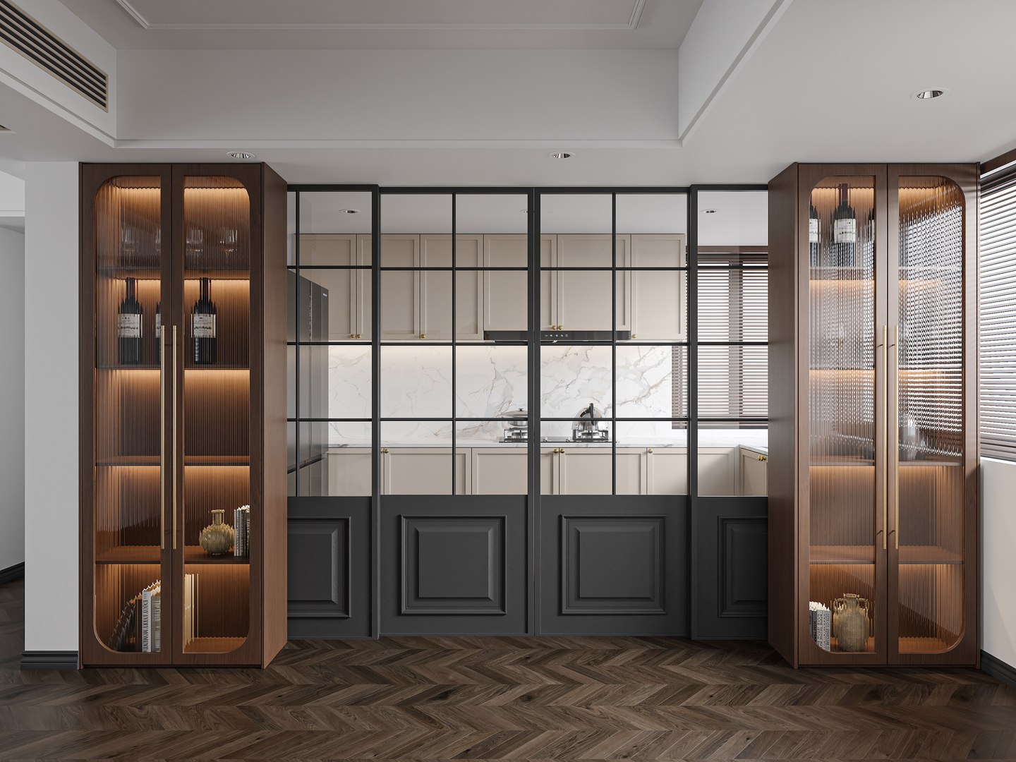 Open Modern Kitchen 3D Model - TurboSquid 2196559