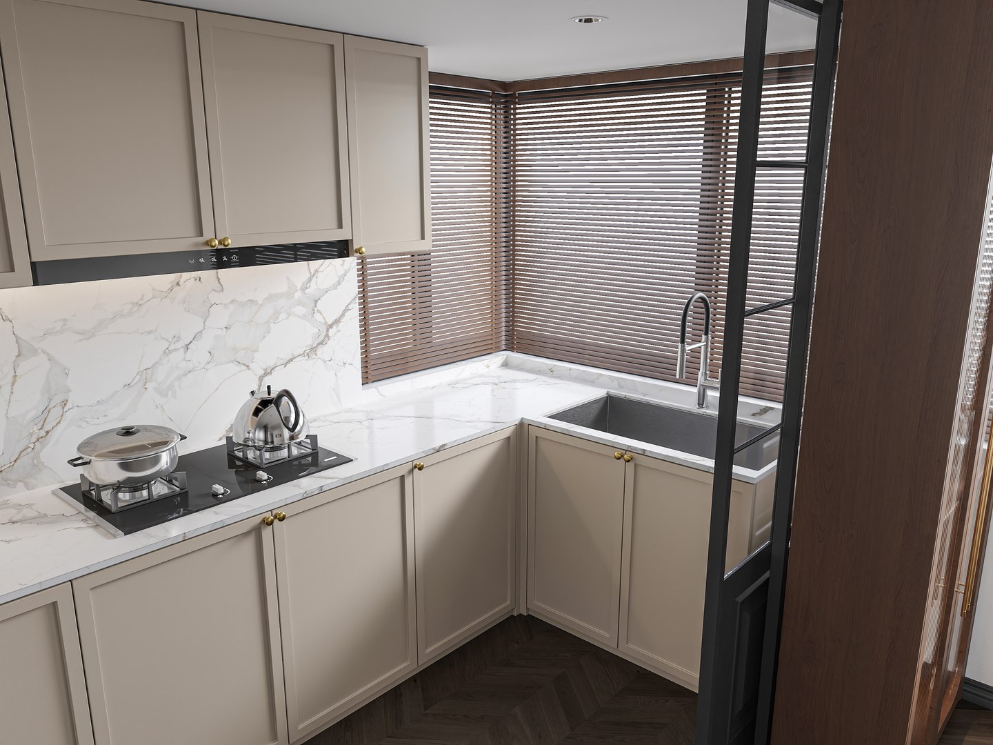 Open Modern Kitchen 3D Model - TurboSquid 2196559
