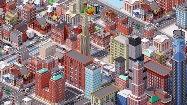 modelo 3d ciudad low poly Brooklyn - TurboSquid 1827979