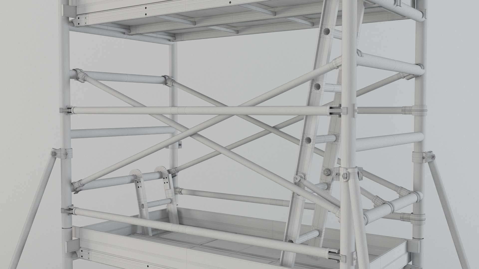 3D Model Scaffolding Industrial Construction - TurboSquid 1504920