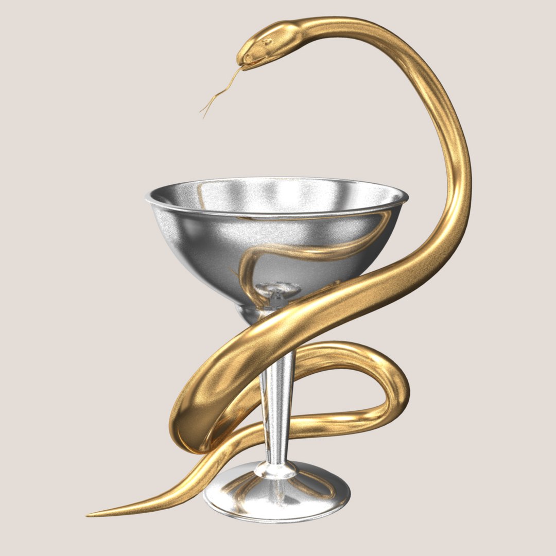 Medical Symbol Snake Cup Obj