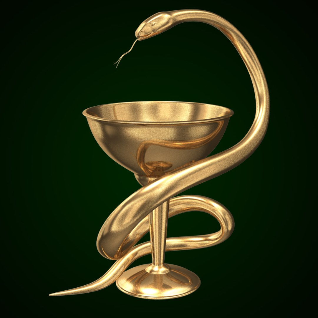 Medical Symbol Snake Cup Obj