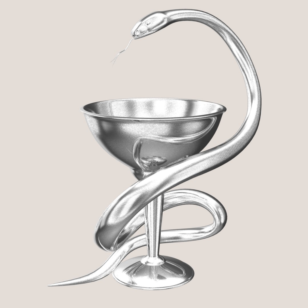 Medical Symbol Snake Cup Obj
