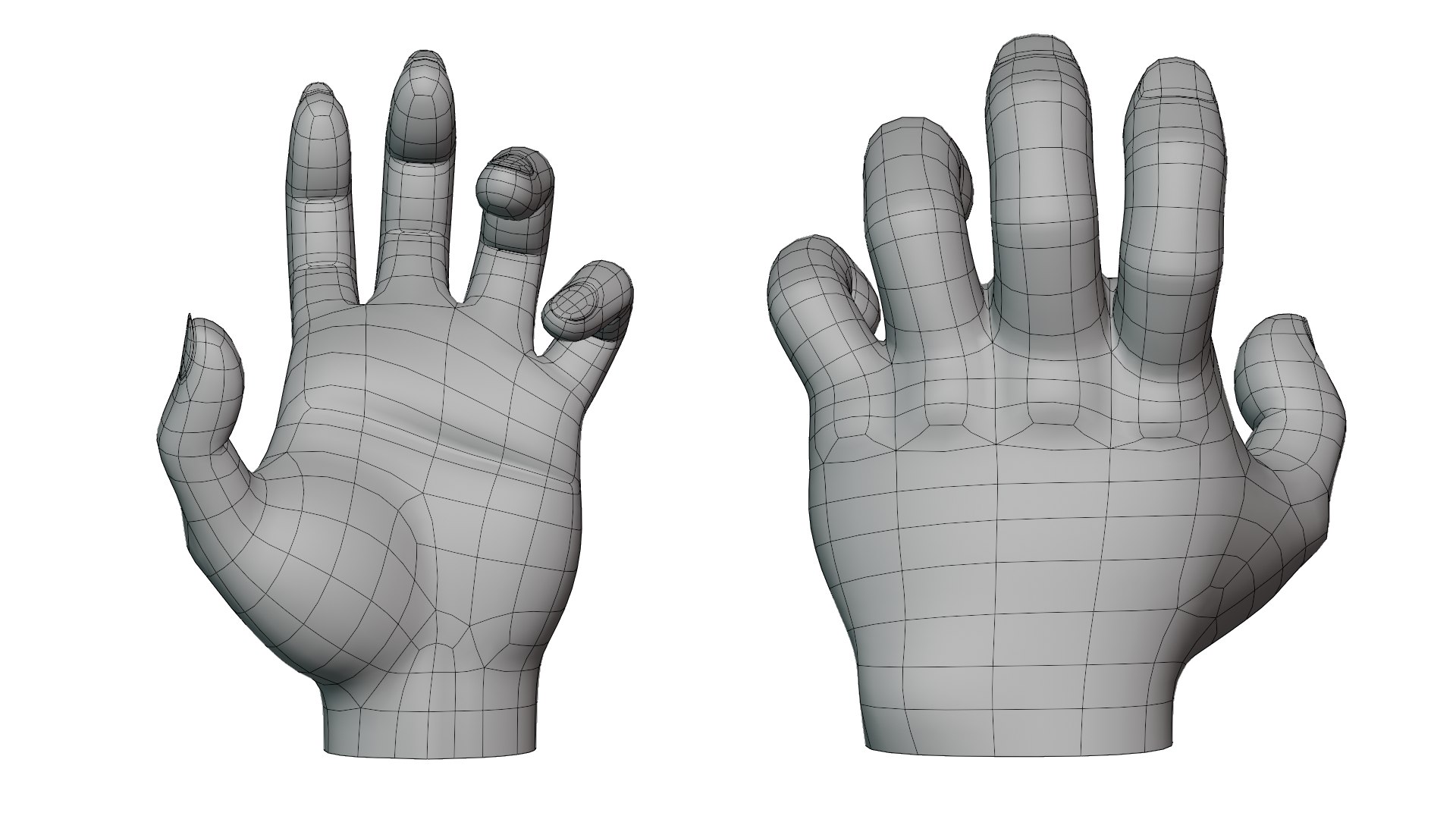 Stilized Rigged Hands 3D - TurboSquid 1983179