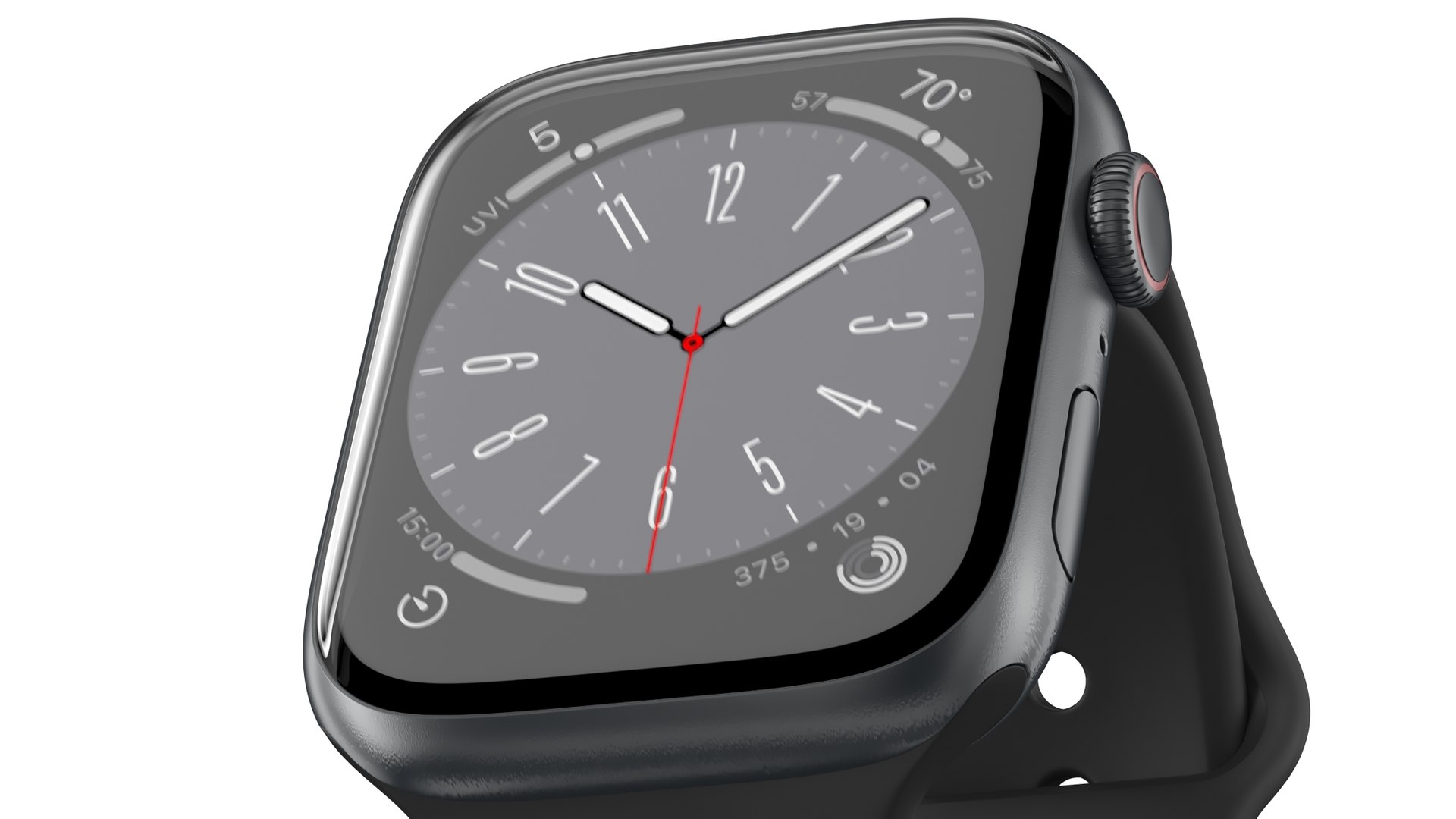 3D Model Apple Watch Series 8 Black - TurboSquid 2080688