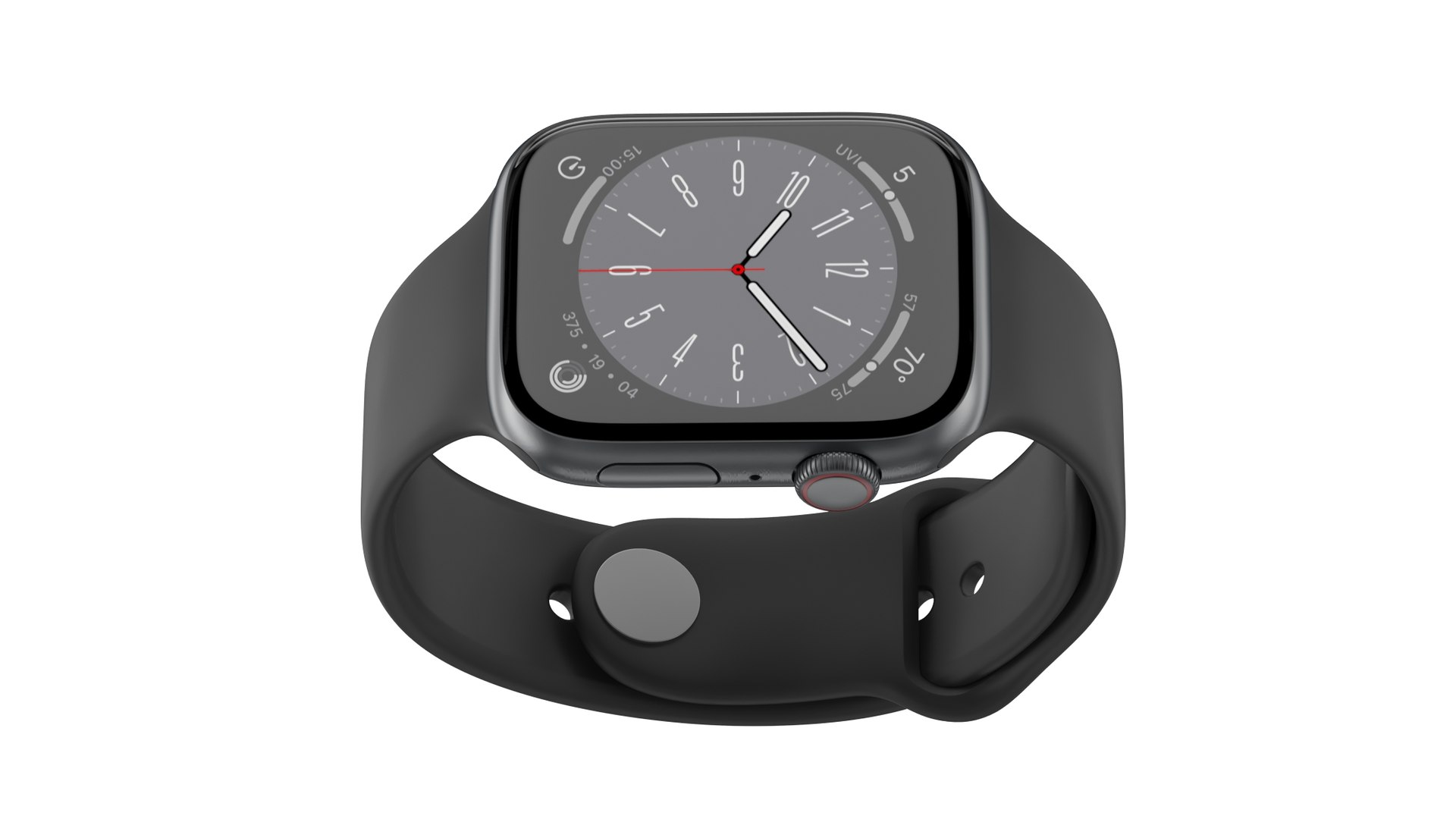 3D Model Apple Watch Series 8 Black - TurboSquid 2080688