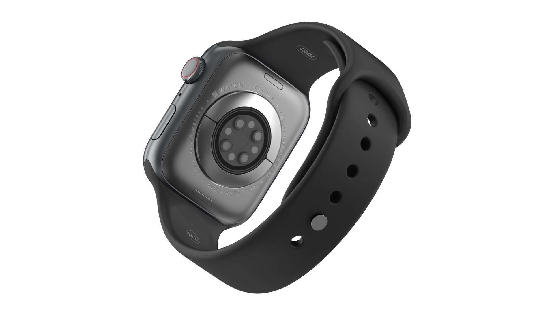 3D Model Apple Watch Series 8 Black - TurboSquid 2080688