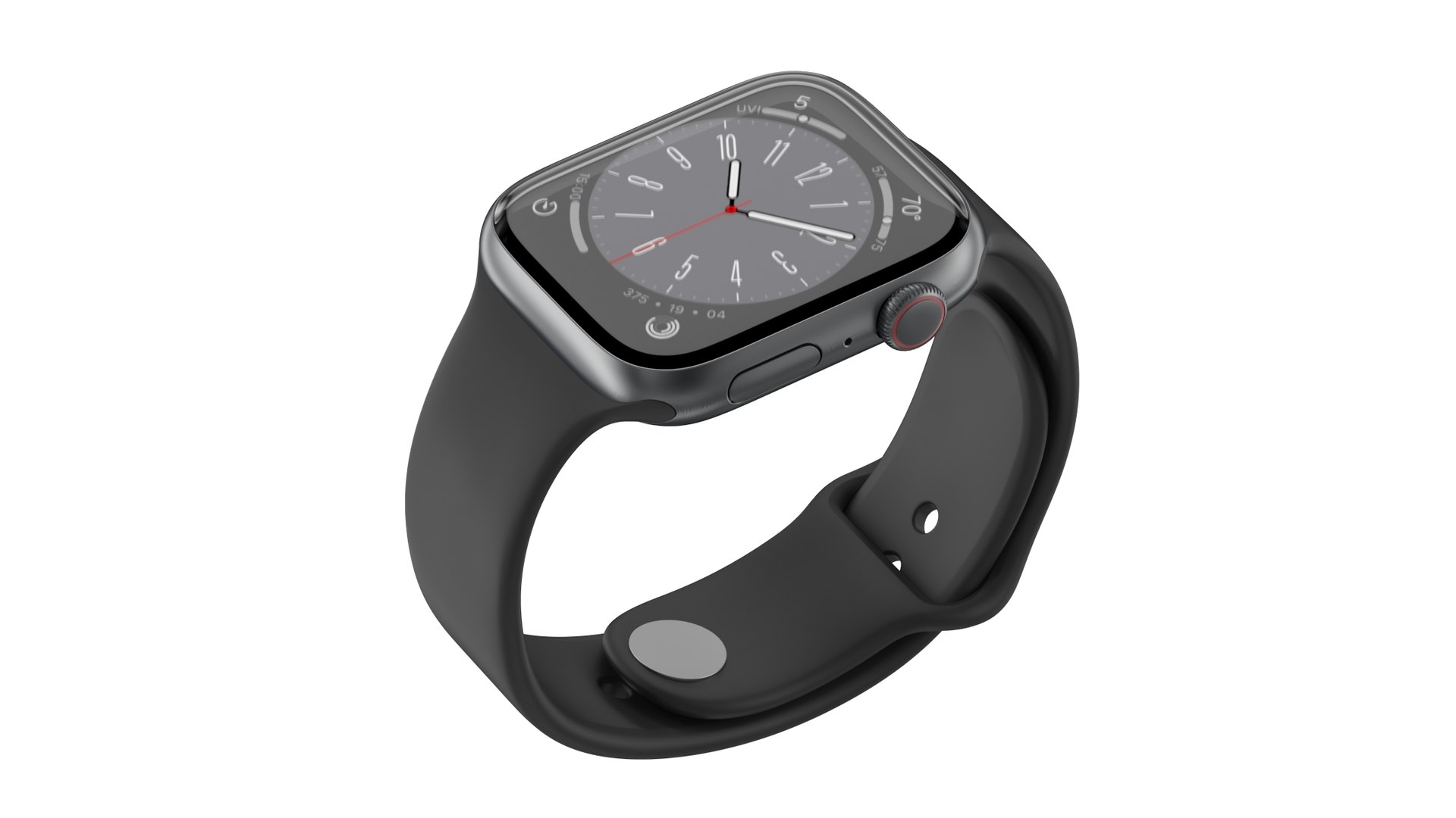 3D Model Apple Watch Series 8 Black - TurboSquid 2080688