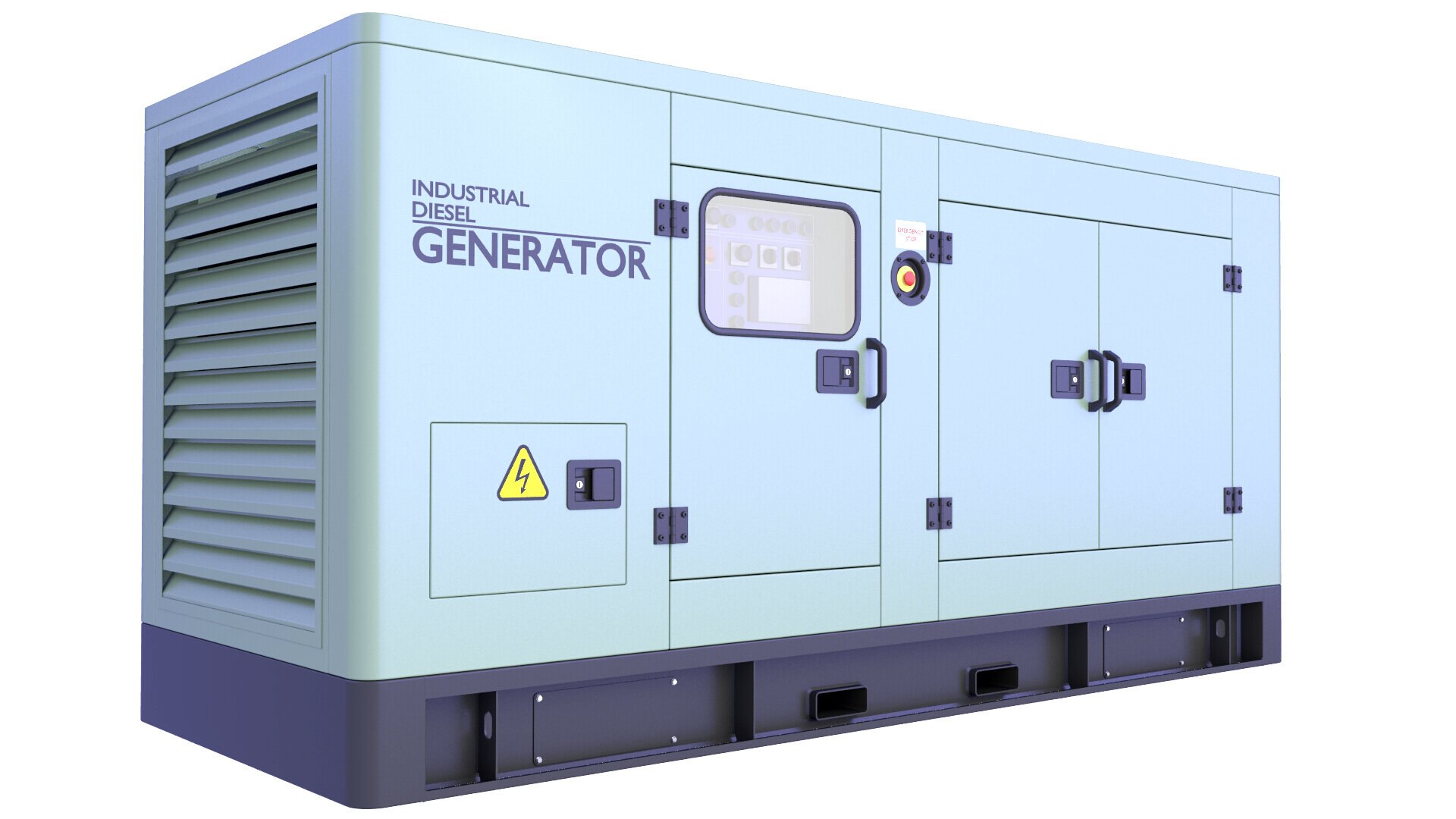 3D Emergency Outside Power Diesel Generator 13 Model - TurboSquid 1980028