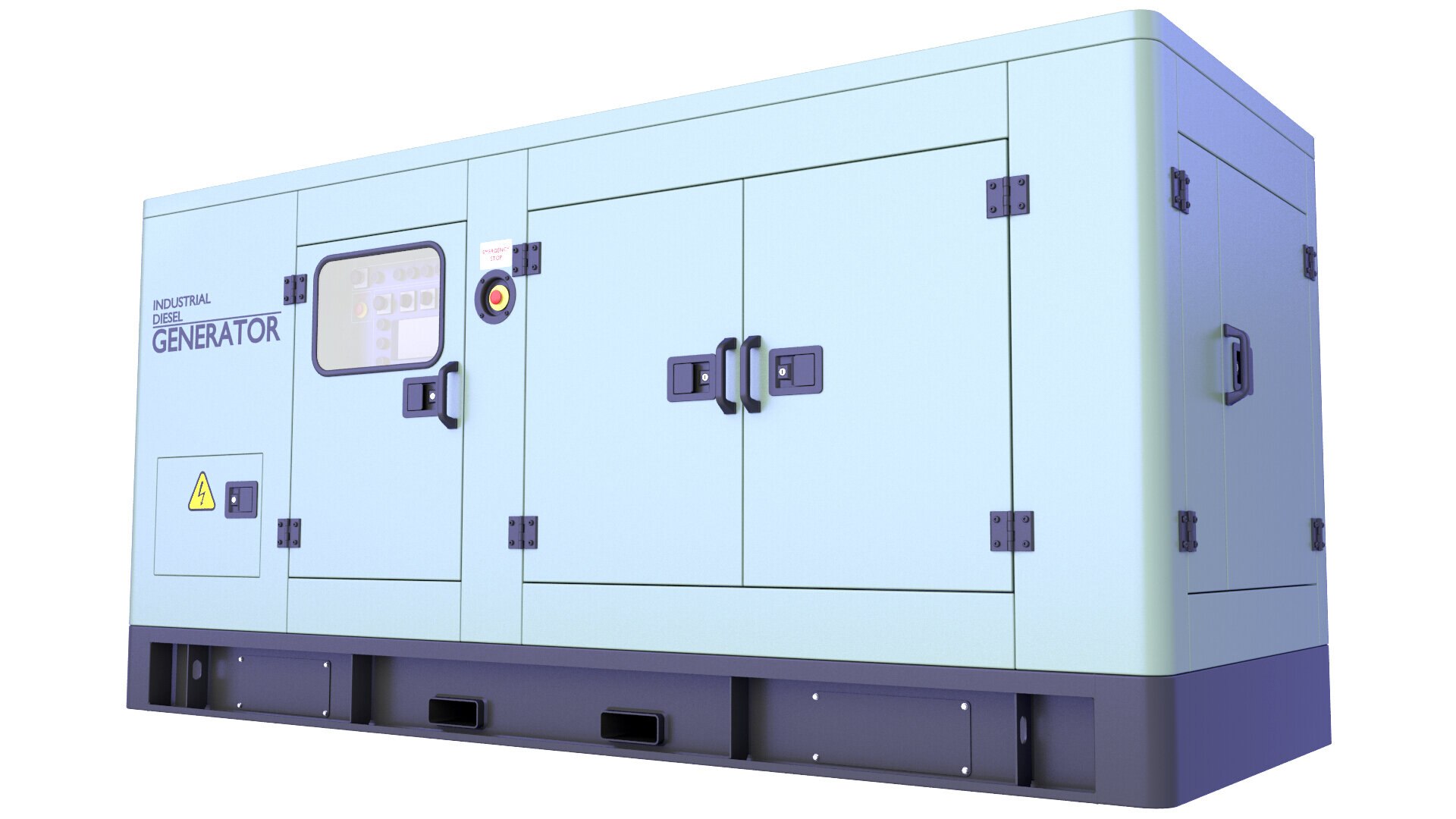 3D Emergency Outside Power Diesel Generator 13 Model - TurboSquid 1980028