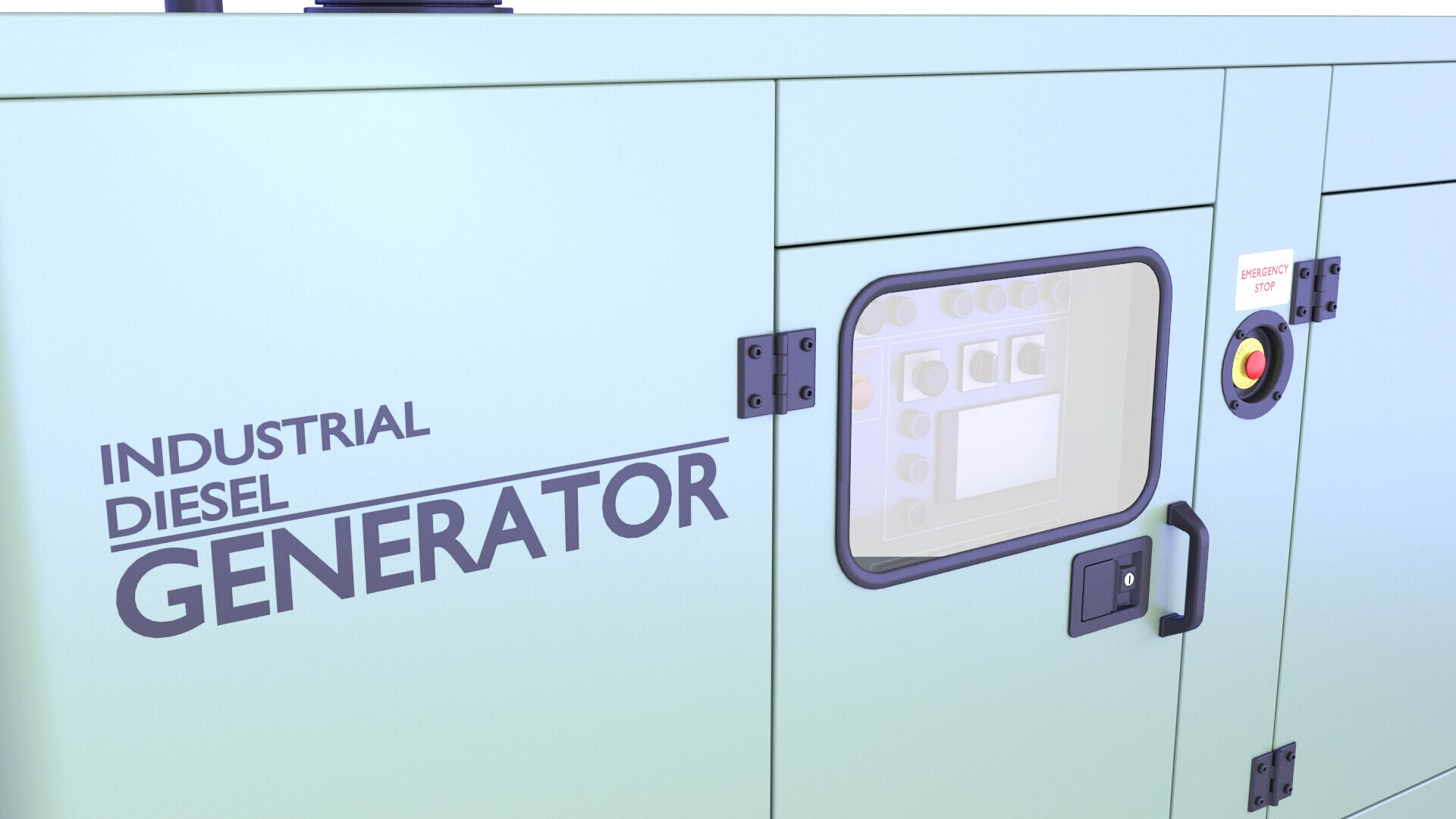 3D Emergency Outside Power Diesel Generator 13 Model - TurboSquid 1980028