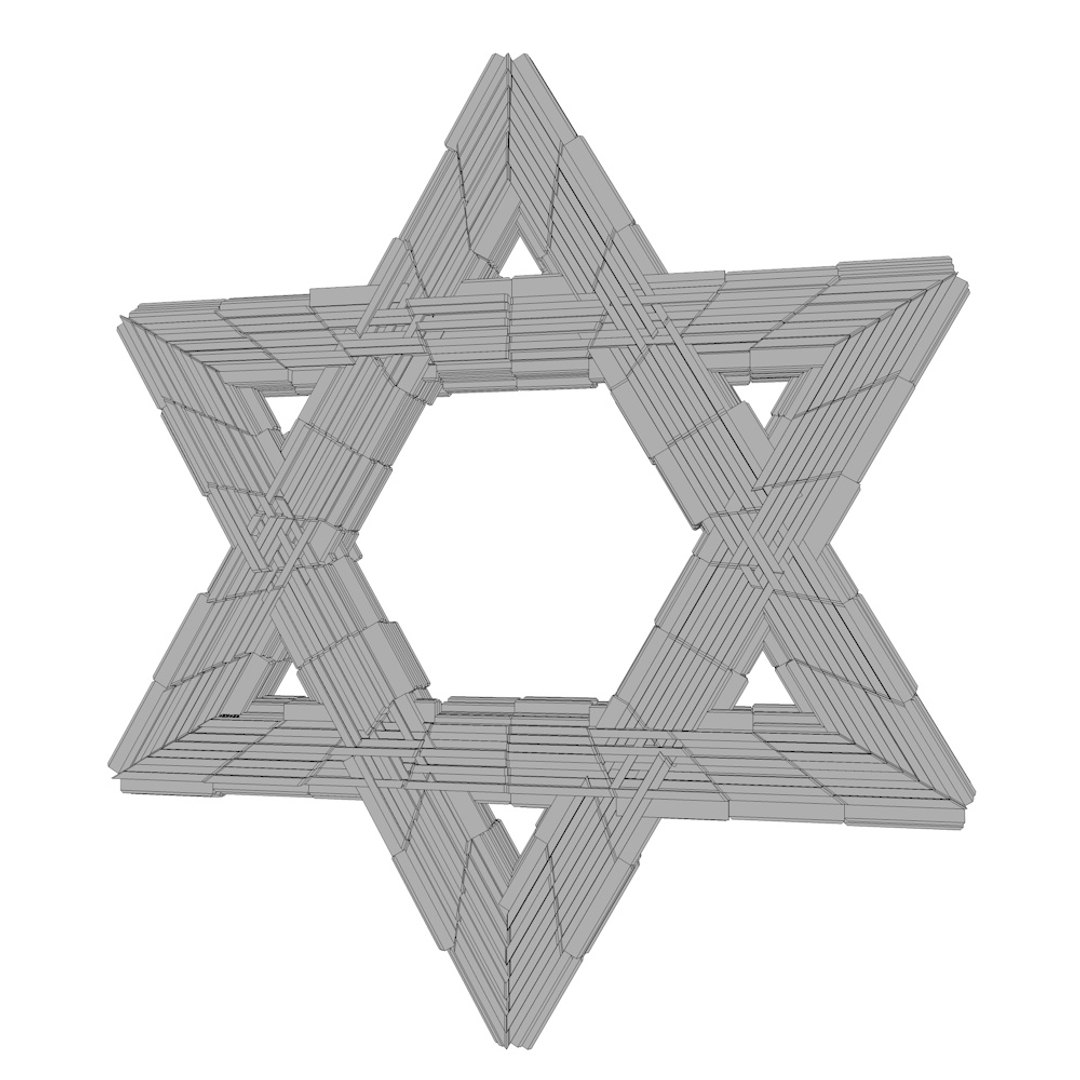 David star sign 3D model - TurboSquid 1239734