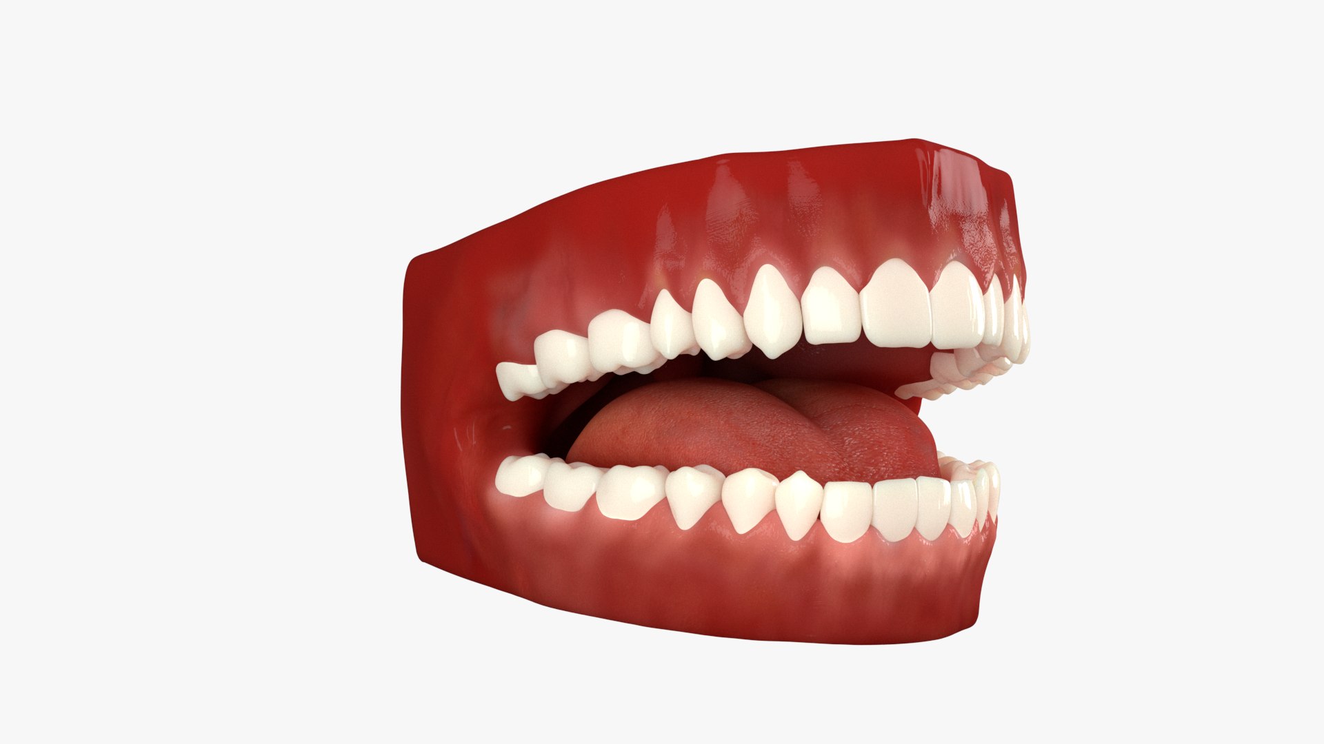 3D Mouth Animated V2 Vray - TurboSquid 1830751