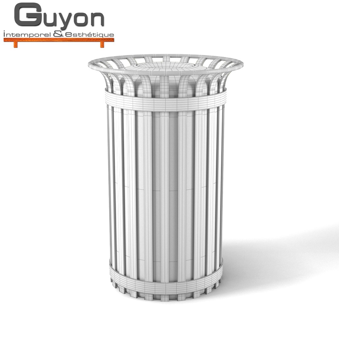 3D Model Waste Bin - TurboSquid 1196606