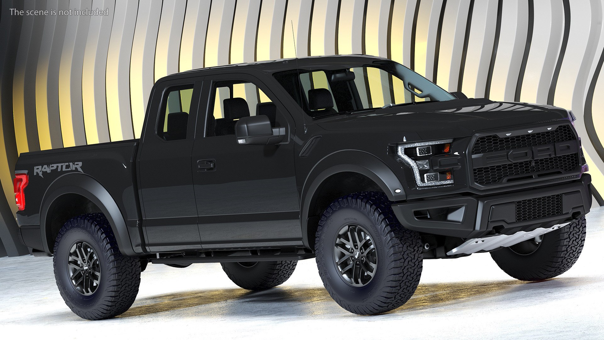 3D Ford F-150 Raptor 2017 Black Simple Interior - TurboSquid 2083685