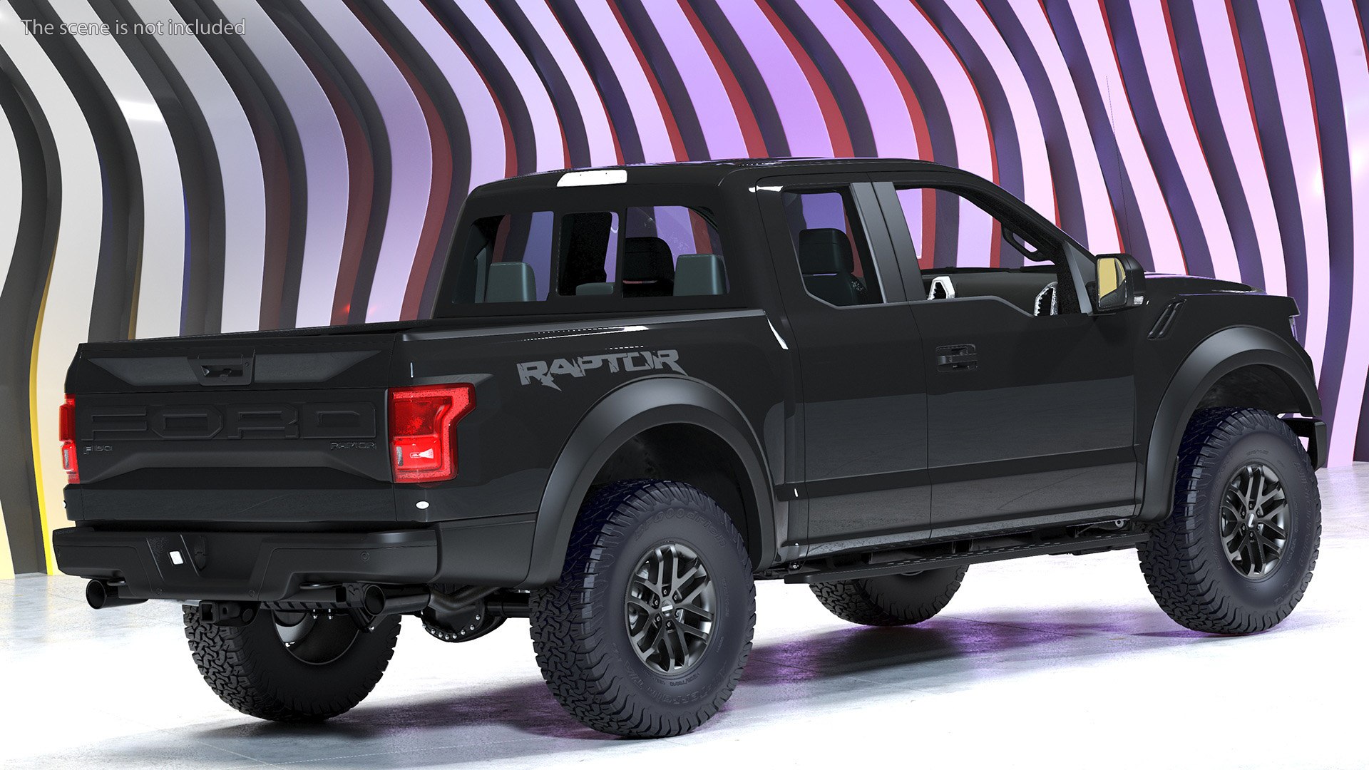 3D Ford F-150 Raptor 2017 Black Simple Interior - TurboSquid 2083685